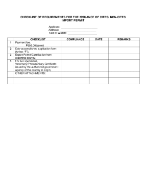Fillable Online CITES Permits and Certificates Fax Email Print - pdfFiller