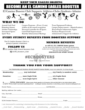 Fillable Online Home - El Camino High School Boosters Club Crab Feed ...