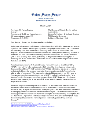 Fillable Online 230322 Letter to HHS and CMS re Medicare Advantage Fax ...