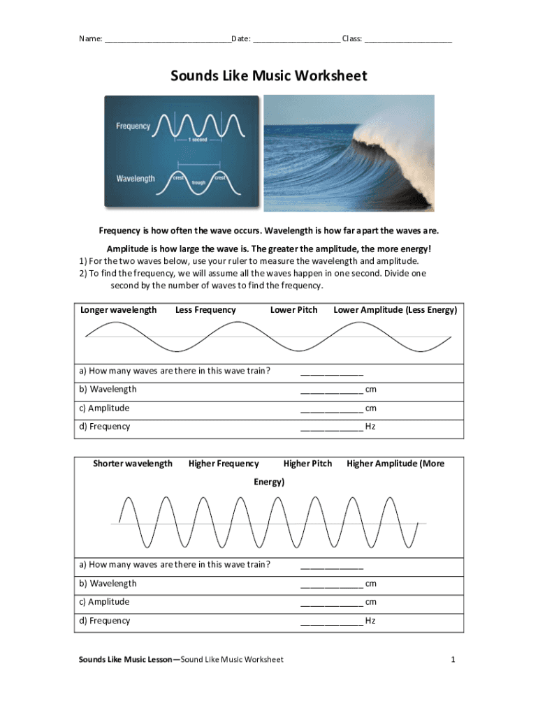 Fillable Online What is a sound wave, and what do ... Fax Email Print ...