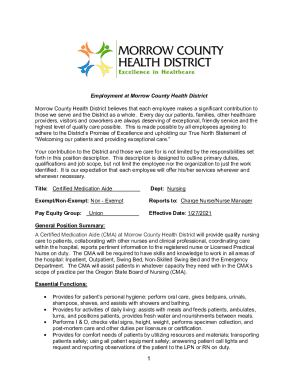 Fillable Online Medication Aide Program Forms Fax Email Print - pdfFiller