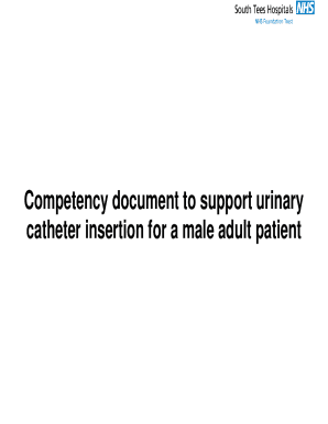Fillable Online Competency document to support urinary catheter ...
