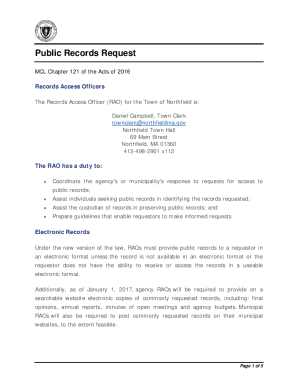 Fillable Online Public Records Request Effective 01-17 Fax Email Print ...