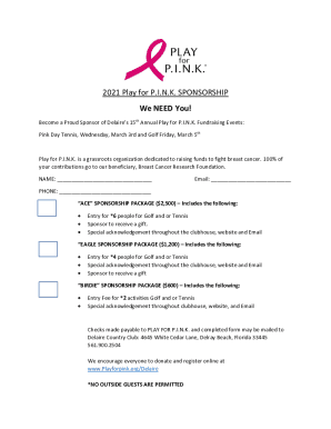 Fillable Online Stillwater High School Pink Out Fights Cancer Fax Email ...