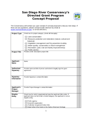Concept Proposal - San Diego River Conservancy - sdrc ca Doc Template ...
