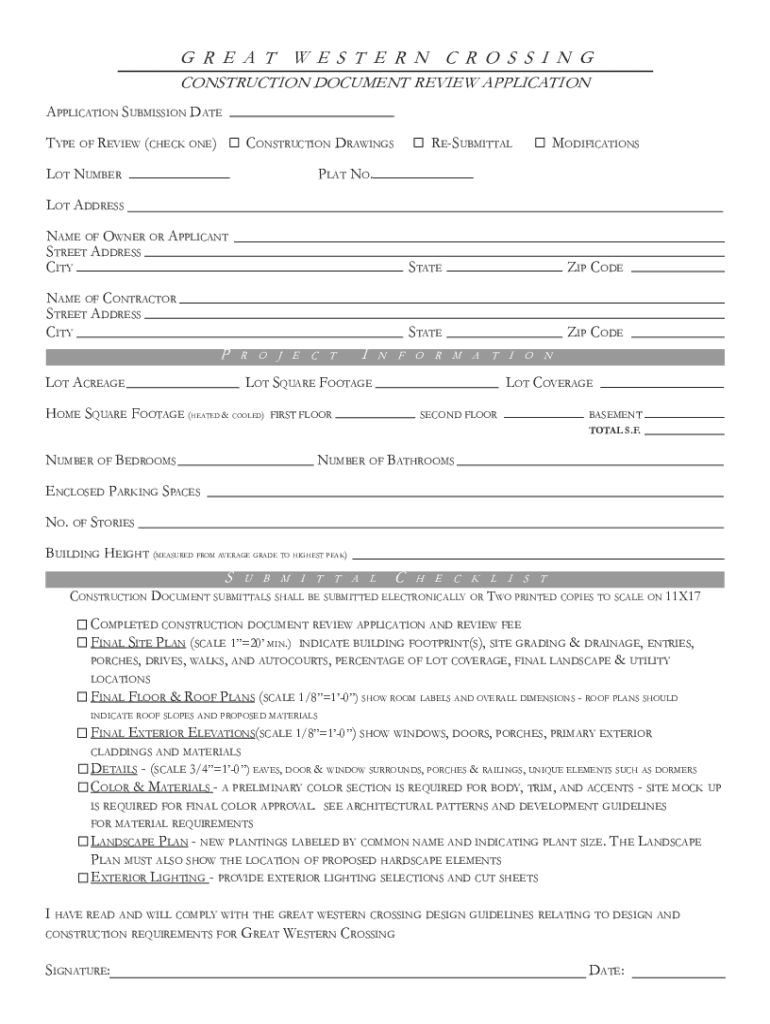 Fillable Online Submitting a Plan Review Request Fax Email Print ...