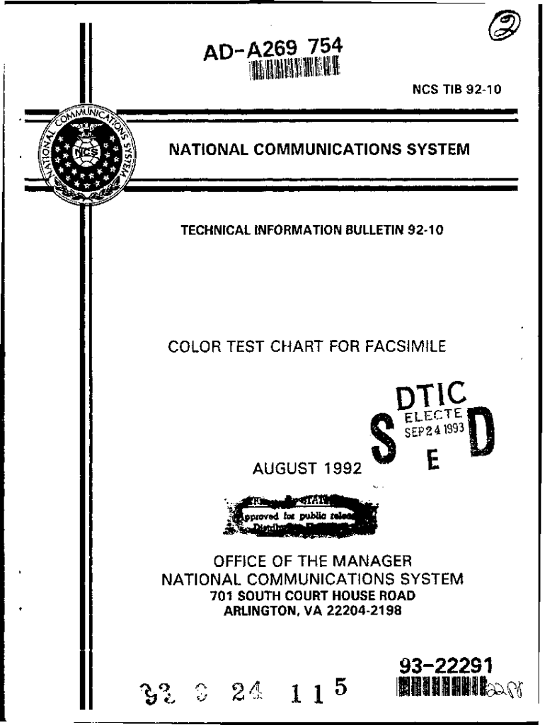 Fillable Online Color Test Chart for Facsimile. The CCITT has ...