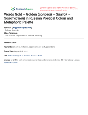 Fillable Online Words GoldGolden ( Fax Email Print - pdfFiller