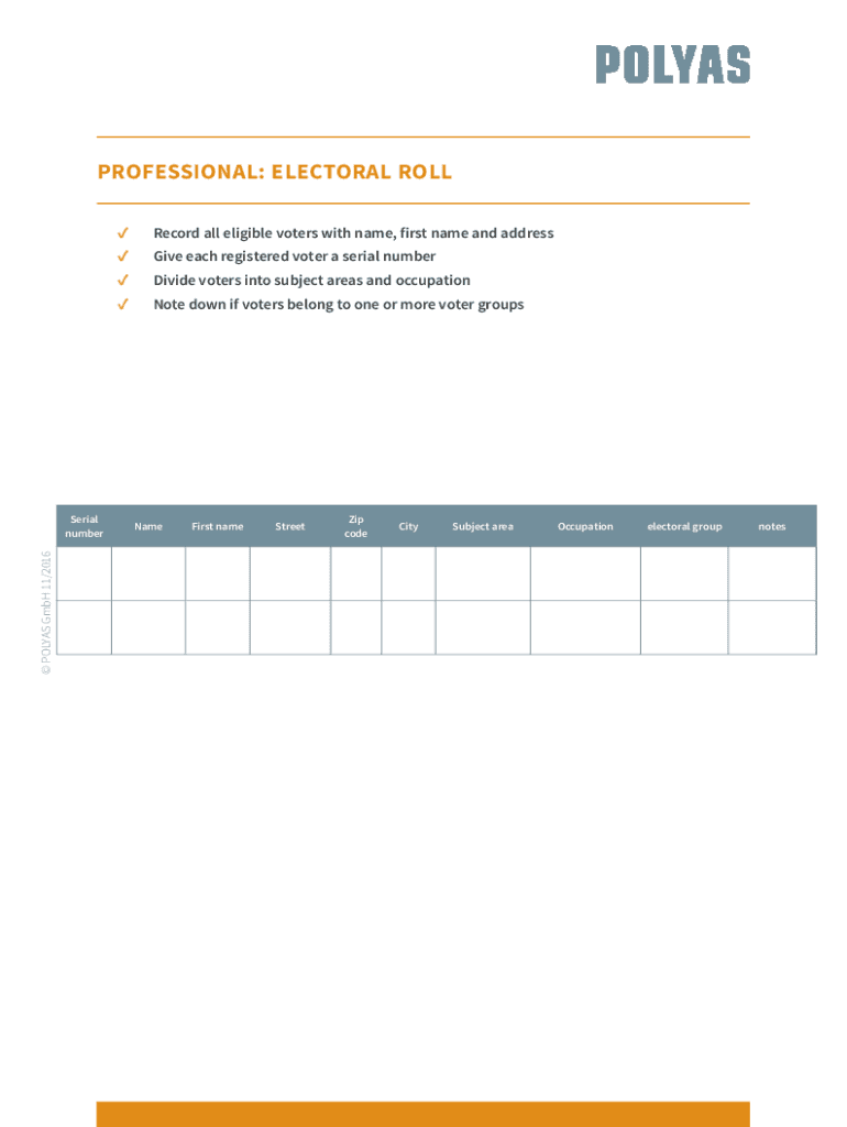 Fillable Online Ballot paper template excel Fax Email Print - pdfFiller