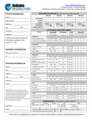 Fillable Online Initial RAD Documentation Requirements Fax Email Print ...