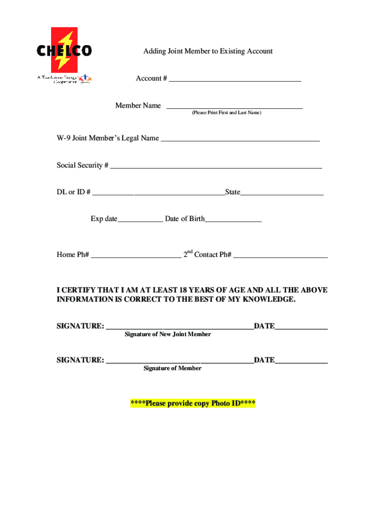 Fillable Online Adding a Secondary Signer or Beneficiary to Your Bank ...