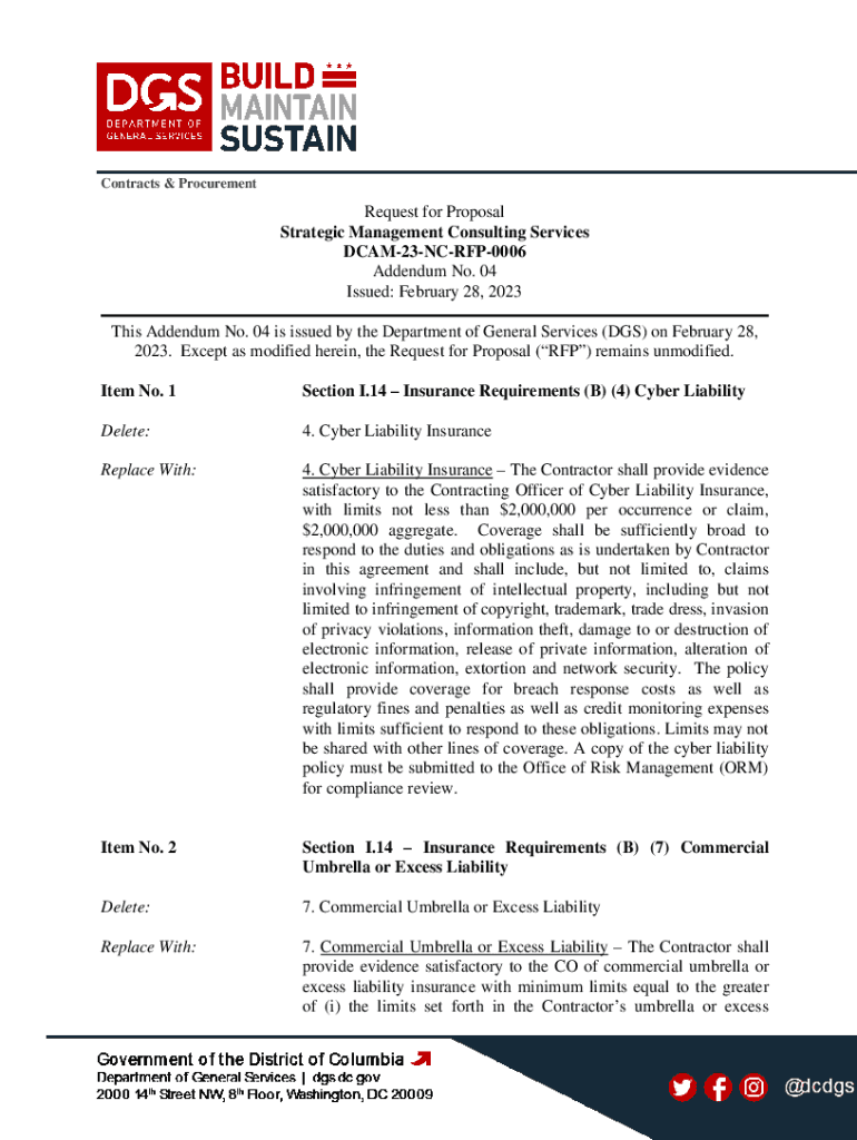 Fillable Online dgs dc Types of contractsU.S. Small Business Administration Fax Email Print ...