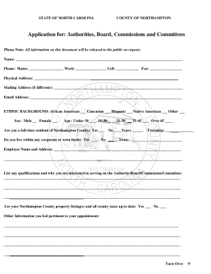 Fillable Online Authorities, Board, Commissions and Committees Fax ...