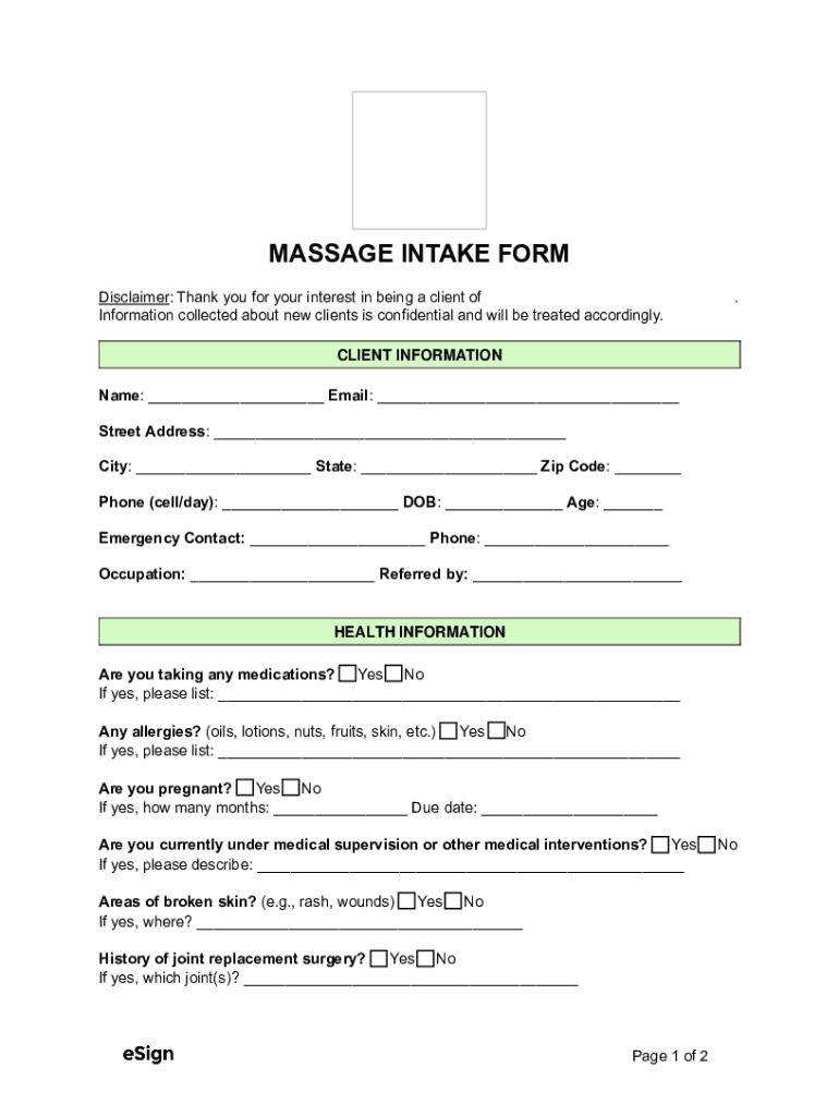 Fillable Online Client Intake Form Health - Fill Out and Sign Printable ...