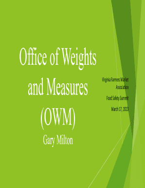 Fillable Online Office of Weights and Measures (OWM).pptx Fax Email ...