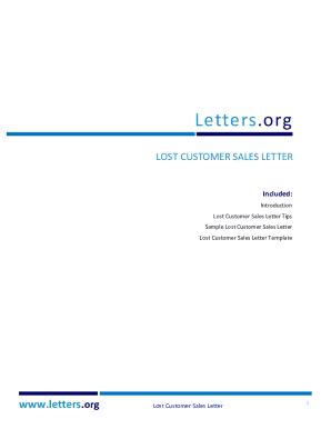 Fillable Online lost-customer-sales-letter424.docx Fax Email Print ...