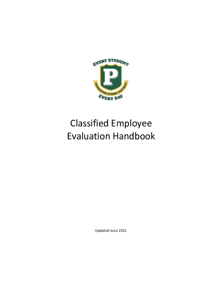 Fillable Online pendleton k12 or Classified Employee Evaluation - 4J School District Fax Email ...