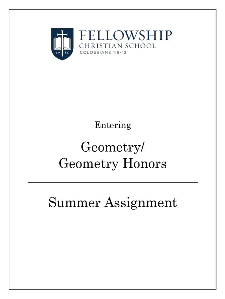 Fillable Online Summer Assignments - Ridgefield Park Junior/Senior High ...