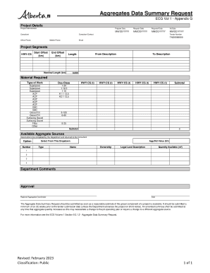 Fillable Online . Form to request Aggregate Summary Fax Email Print ...