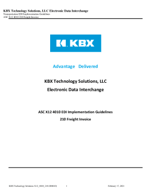 Fillable Online Implementation Guide for Freight Invoice EDI 210 ...