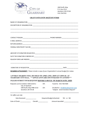 Fillable Online Donation Request Form (PDF) - Sports Hall Of Fame Fax ...