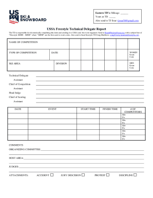 Fillable Online TD Report Template.rtf Fax Email Print - pdfFiller