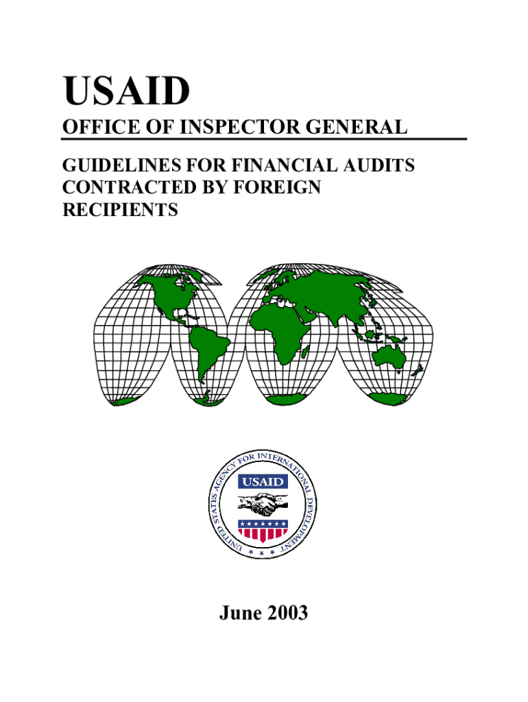 Fillable Online pdf usaid guidelines for financial audits contracted by ...