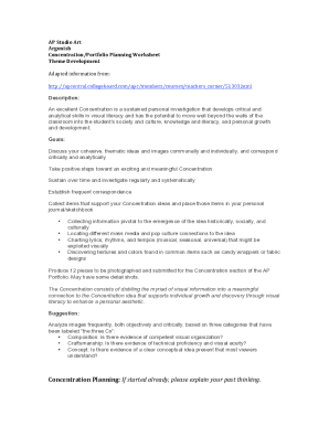 Fillable Online AP Art and Design Course and Exam Description Fax Email ...