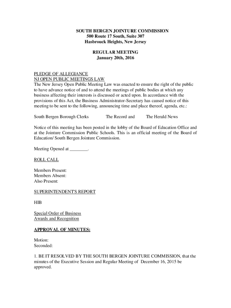 Fillable Online the FINANCE resolutions as per the attached report are ...