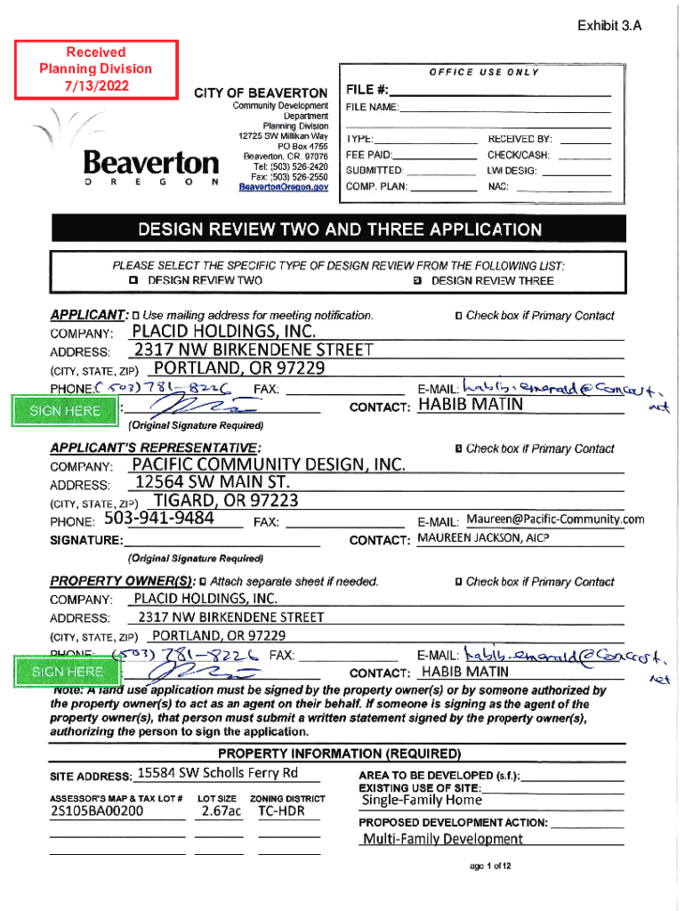 Fillable Online APPLICANT'S STATEMENT SCHOLLS FERRY ... Fax Email Print - pdfFiller