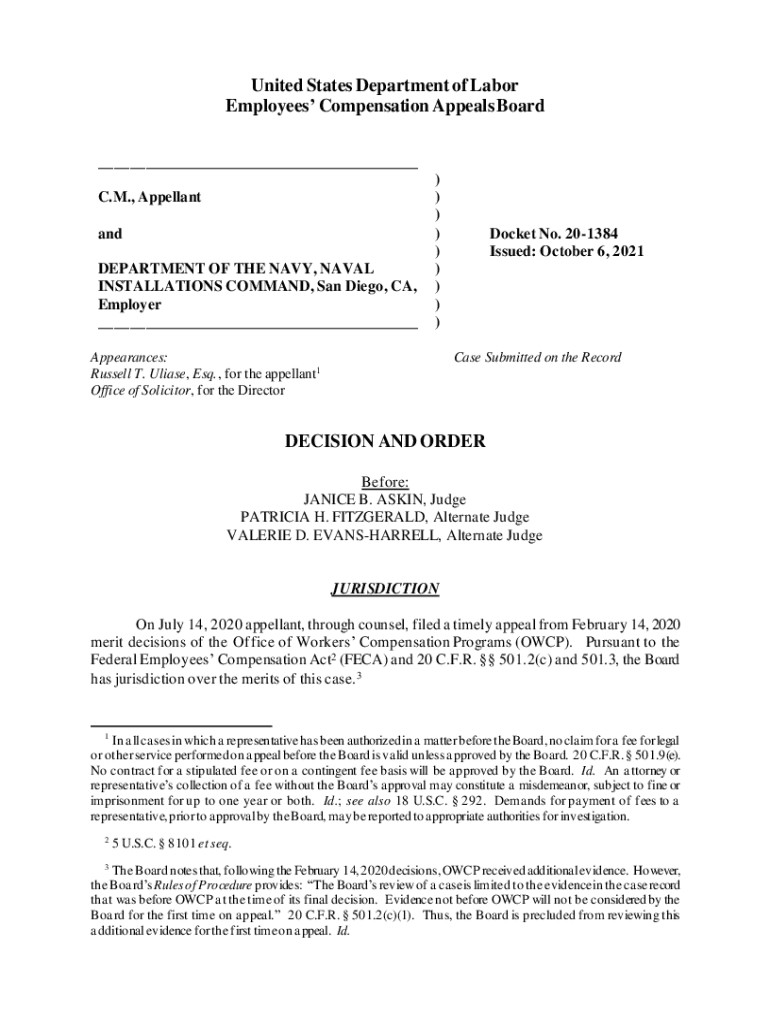 Fillable Online 22-0279: J.B. and DEPARTMENT OF THE NAVY, NAVAL F... Fax Email Print - pdfFiller