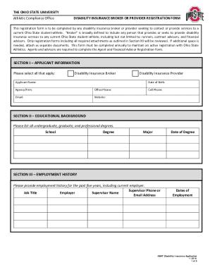 Fillable Online Athletics Department Disability Needs Form - ADA ...