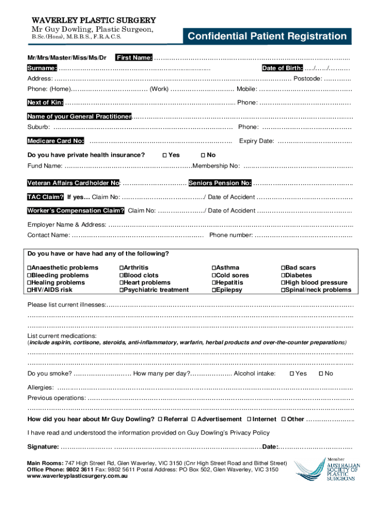 Fillable Online patient-form-wps-draft-5.doc Fax Email Print - pdfFiller