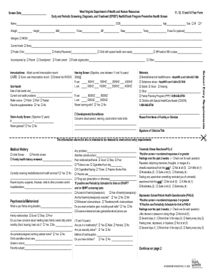 Fillable Online dhhr wv EPSDT Fact Sheet - Department of Medical Assistance Services Fax Email ...