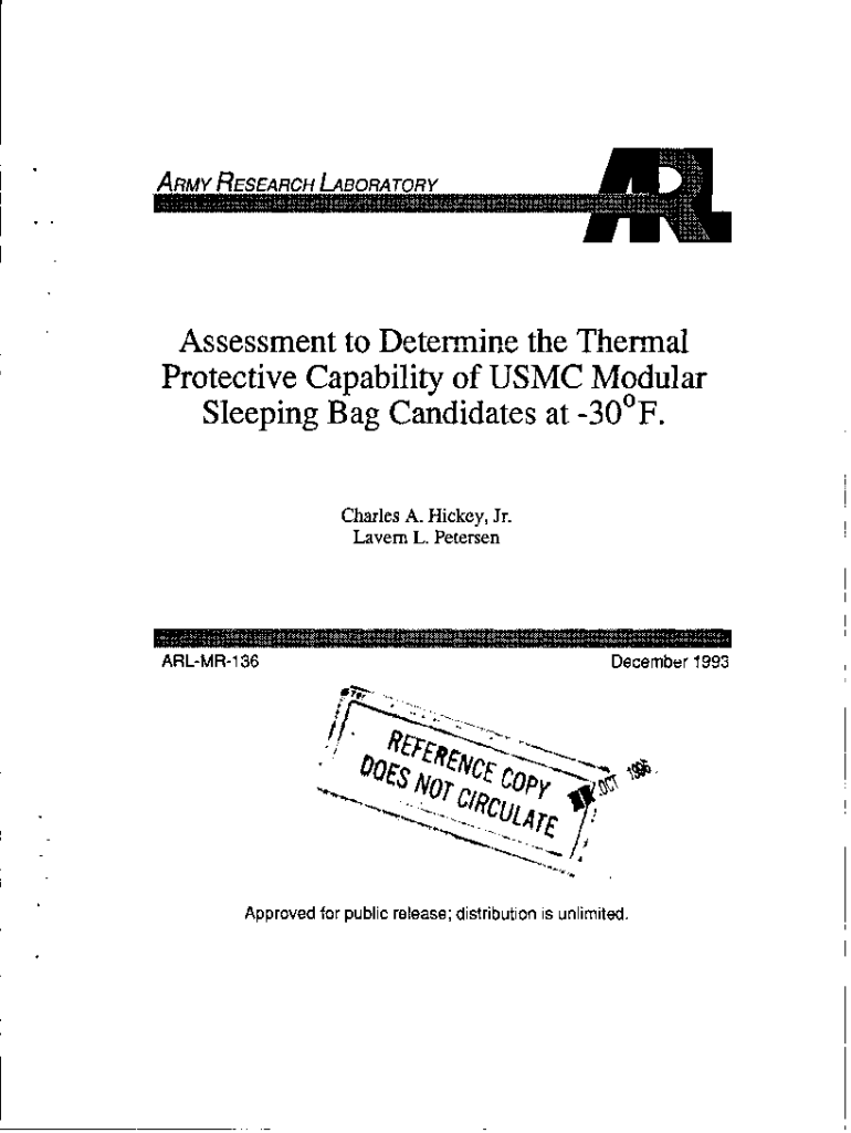 Fillable Online Assessment to Determine the Thermal Protective ...