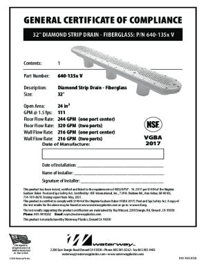 Fillable Online Waterway 32" Channel Concrete Diamond Strip DrainWhite ...