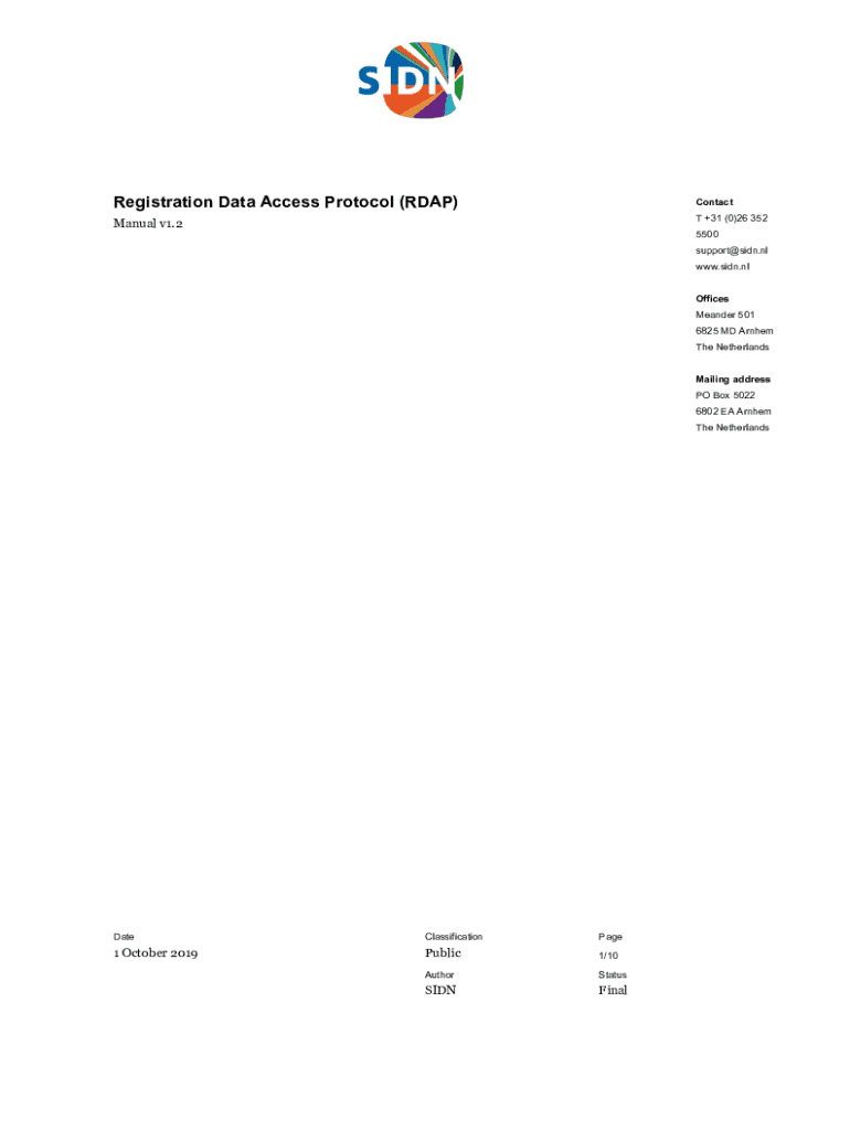 Fillable Online RFC 9224 - Finding the Authoritative Registration Data ...