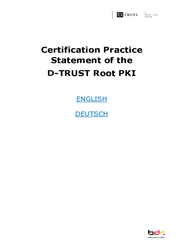 Fillable Online Certification Practice Statement of the Fax Email Print - pdfFiller