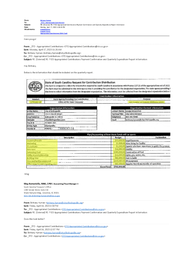 Fillable Online treasurer sc Independent Expenditure Forms 15-6 Fax Email Print - pdfFiller
