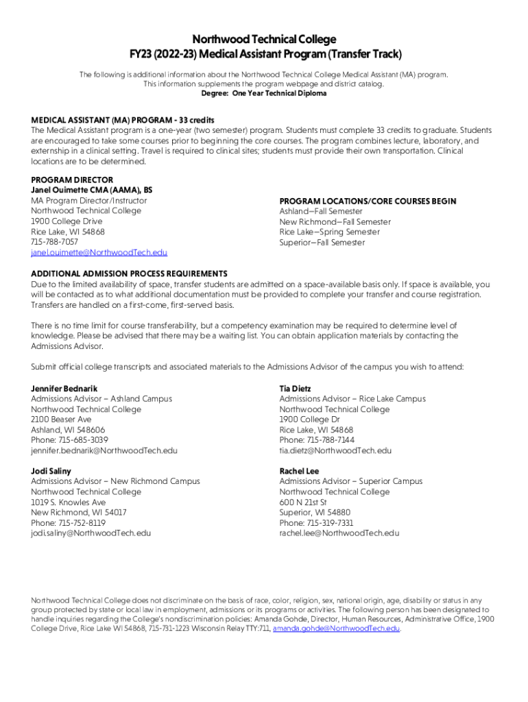 Fillable Online Medical Assistant Requirements and Application Fax Email Print - pdfFiller