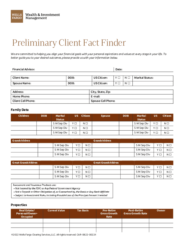 Fillable Online Helping to Align your Financial Goals with your Values ...