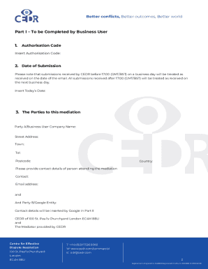 Fillable Online Why Use CEDR as your P2B Mediation Provider - YouTube ...