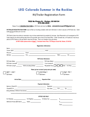 Fillable Online RV/Trailer Registration Form - cloudfront.net Fax Email ...
