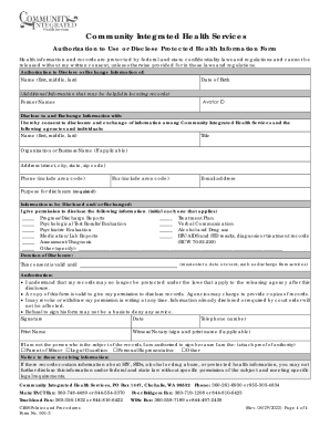 Fillable Online Authorization to Use or Disclose Protected Health ...