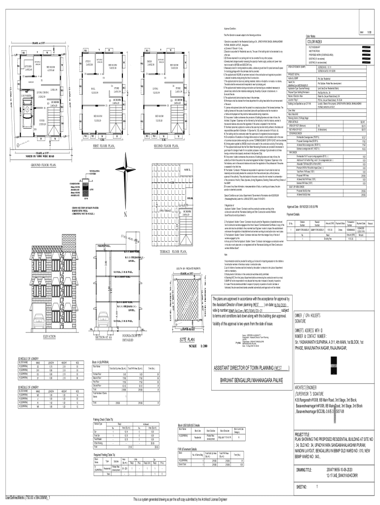 Fillable Online Sanction of Building PlansOfficial Website of Punjab ...