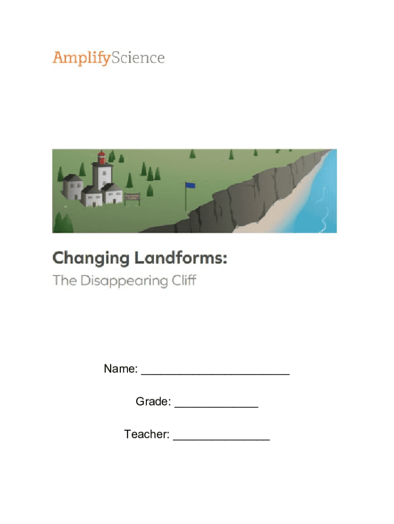 Fillable Online Landforms & Earth Changes Digital Science Activities ...
