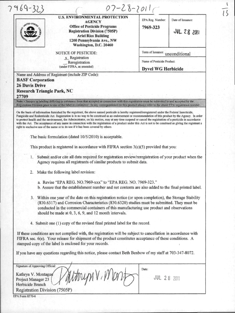 Fillable Online Fillable Online US EPA, Pesticide Product Label ...