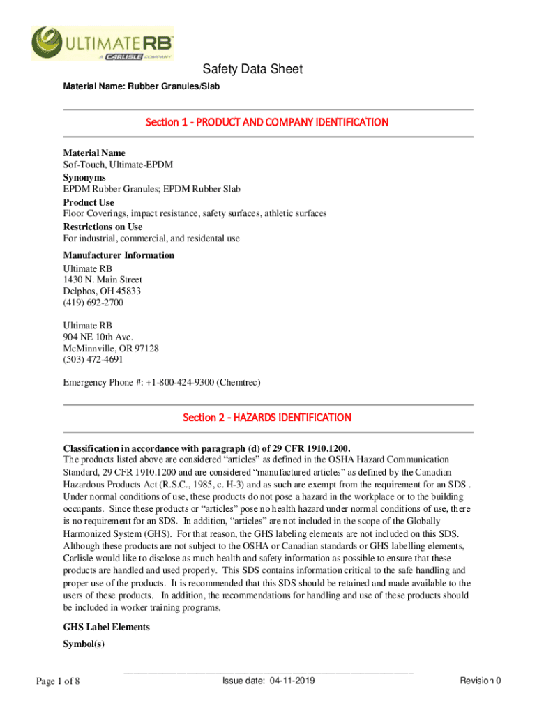 Fillable Online Material Safety Data Sheets (MSDS) and Technical ...