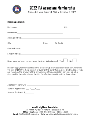 Fillable Online ASSOCIATE MEMBERSHIP - Application Form Fax Email Print - pdfFiller