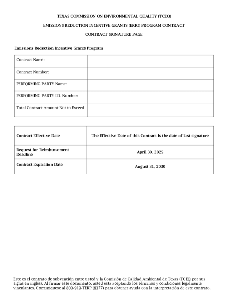 Fillable Online texas emissions reduction plan rebate grant program ...